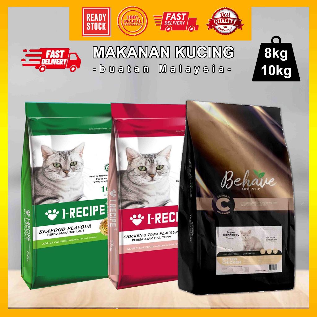 10KG | Makanan Kucing Dewasa & Anak Kucing / Cat Food Adult & Kitten ...