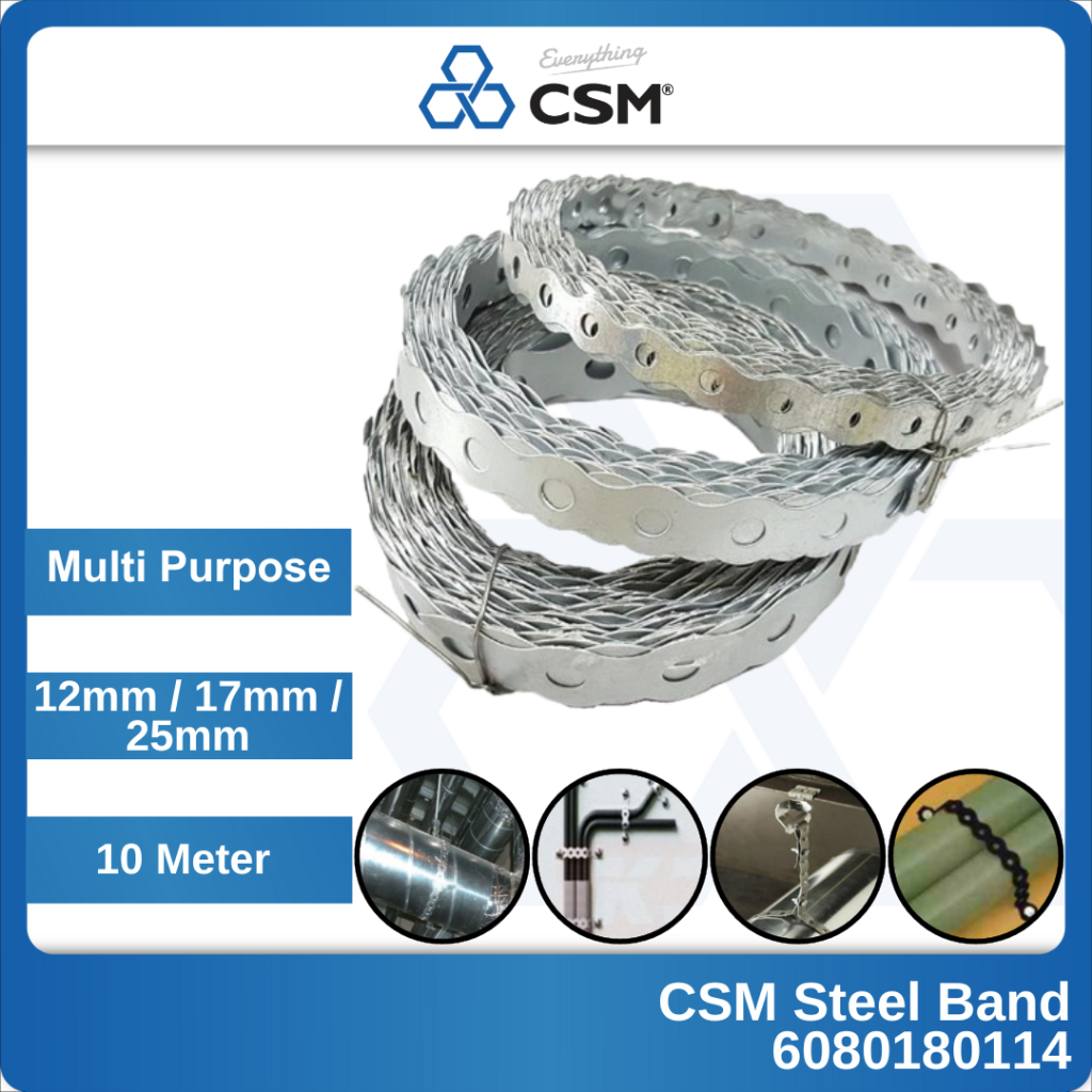 CSM Steel Band Multi Purpose 10 Meter 12mm / 17mm / 25mm | Shopee Malaysia