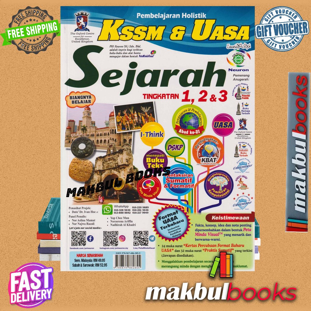 PNI NEURON: PEMBELAJARAN HOLISTIK KSSM & UASA SEJARAH TINGKATAN 1,2 & 3 ...