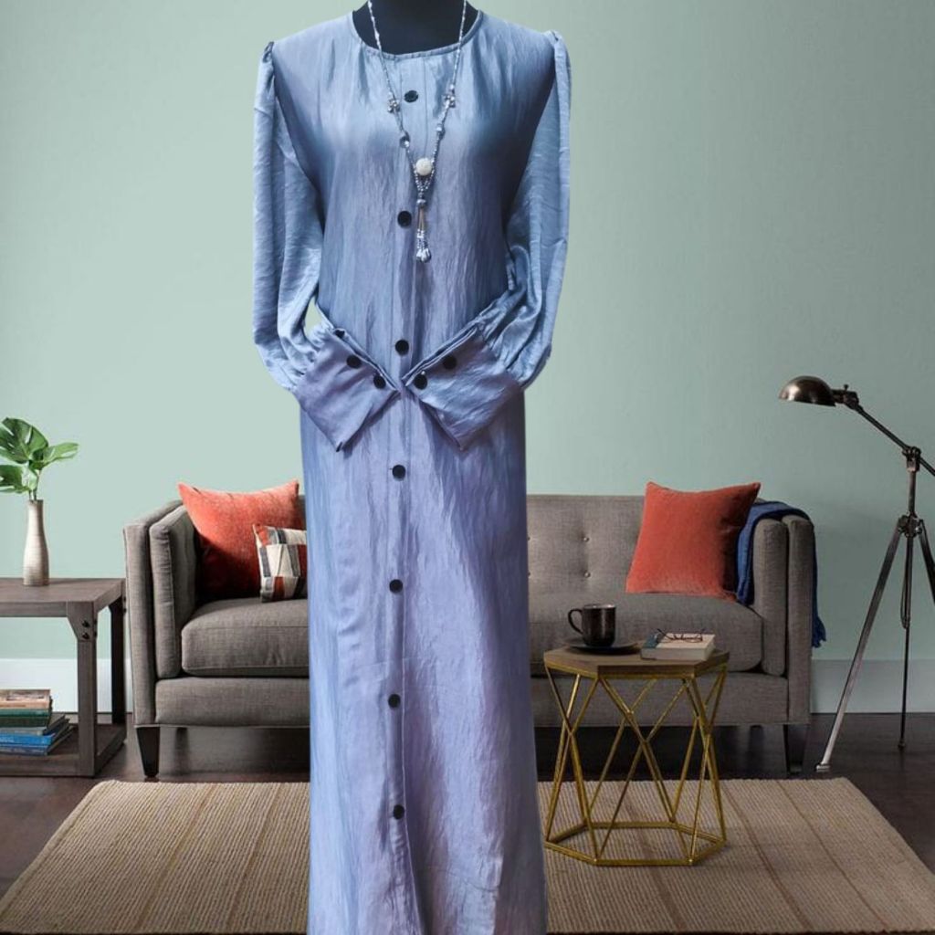 Mahsuri dress muslimah fashion matrial Satin | Shopee Malaysia