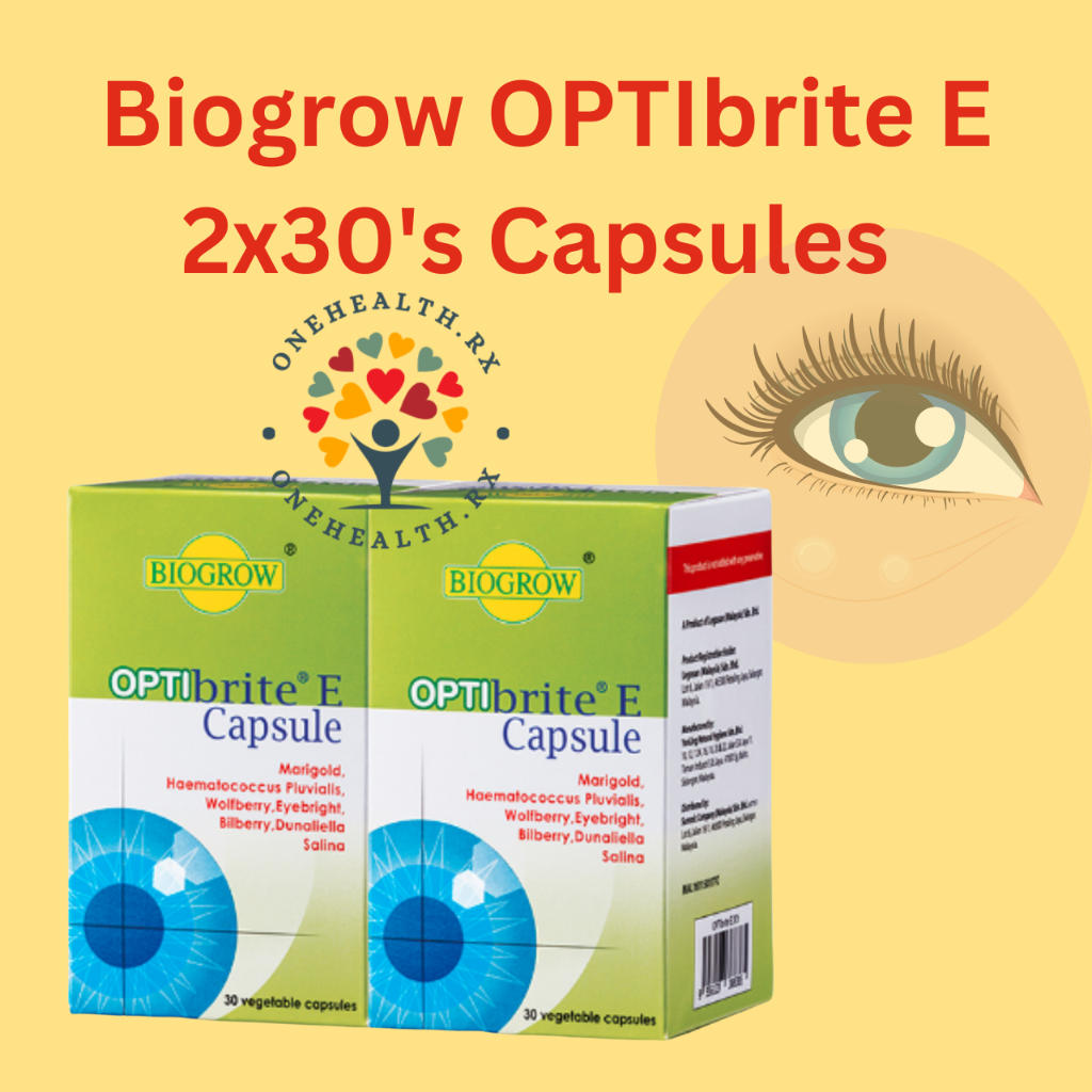 BIOGROW OPTIbrite E Capsule 2X30's | Shopee Malaysia