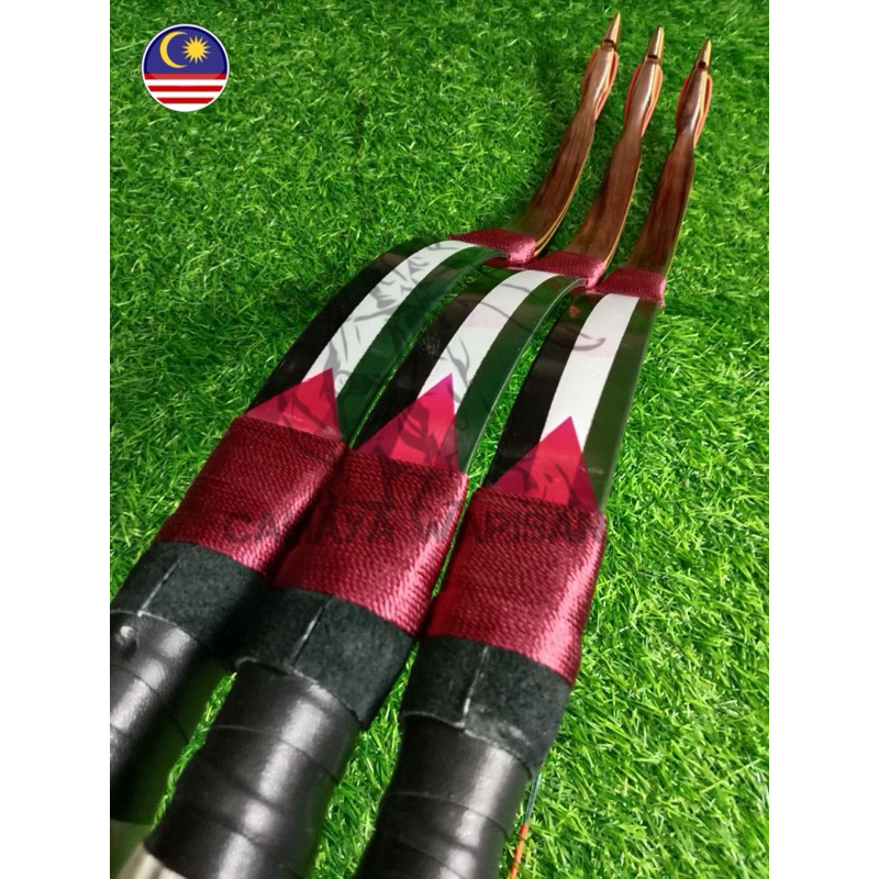 Busur Flat Siyah Laminated Corak Palestina, Traditional Bow | Shopee ...