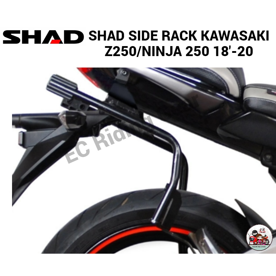 SHAD RACK 100% ORIGINAL SHAD SIDE RACK KAWASAKI Z250 NINJA 250 2019 ...