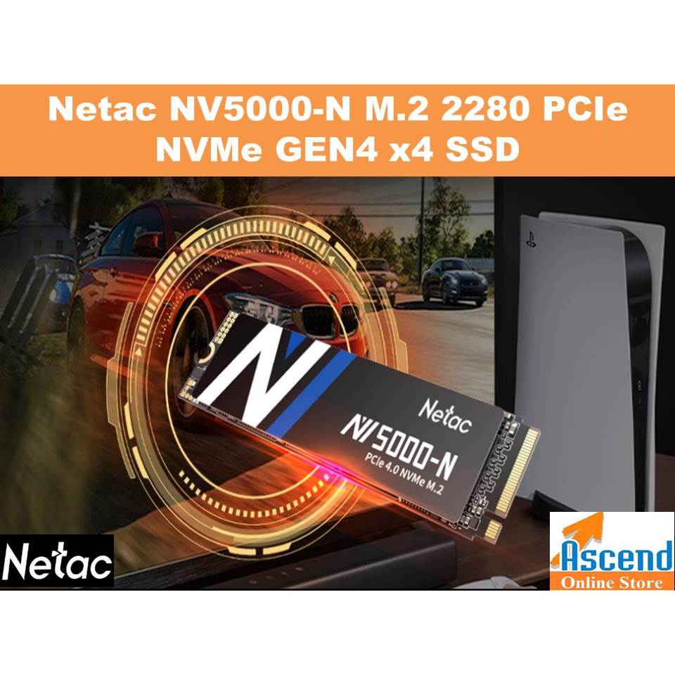 Netac NV5000-N M.2 2280 PCIe NVMe GEN4 x4 SSD | Shopee Malaysia