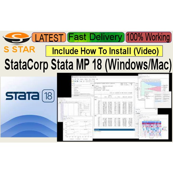 StataCorp Stata MP 18 (Windows/Mac) [ FULL WORKING] Full Version | Shopee Malaysia