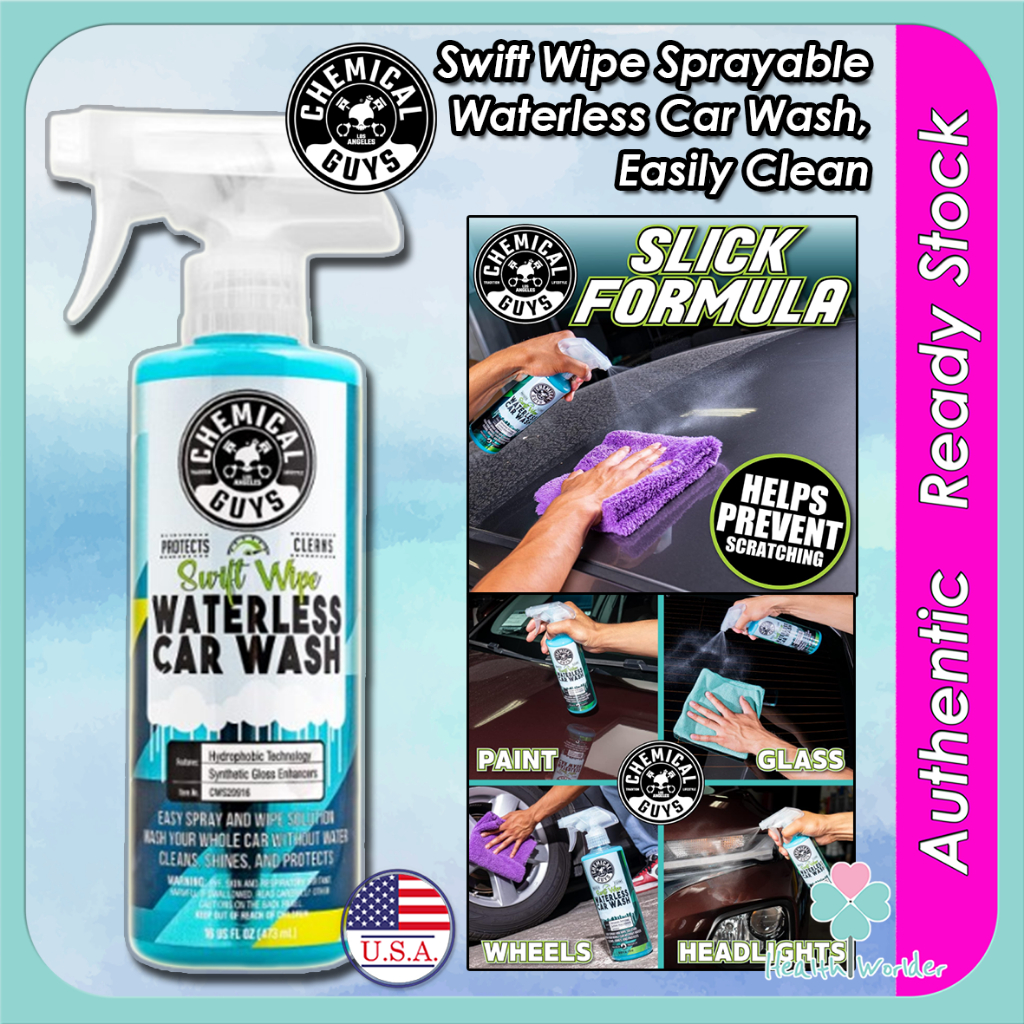 Chemical Guys Swift Wipe Sprayable Waterless Car Wash, Easily Clean ...
