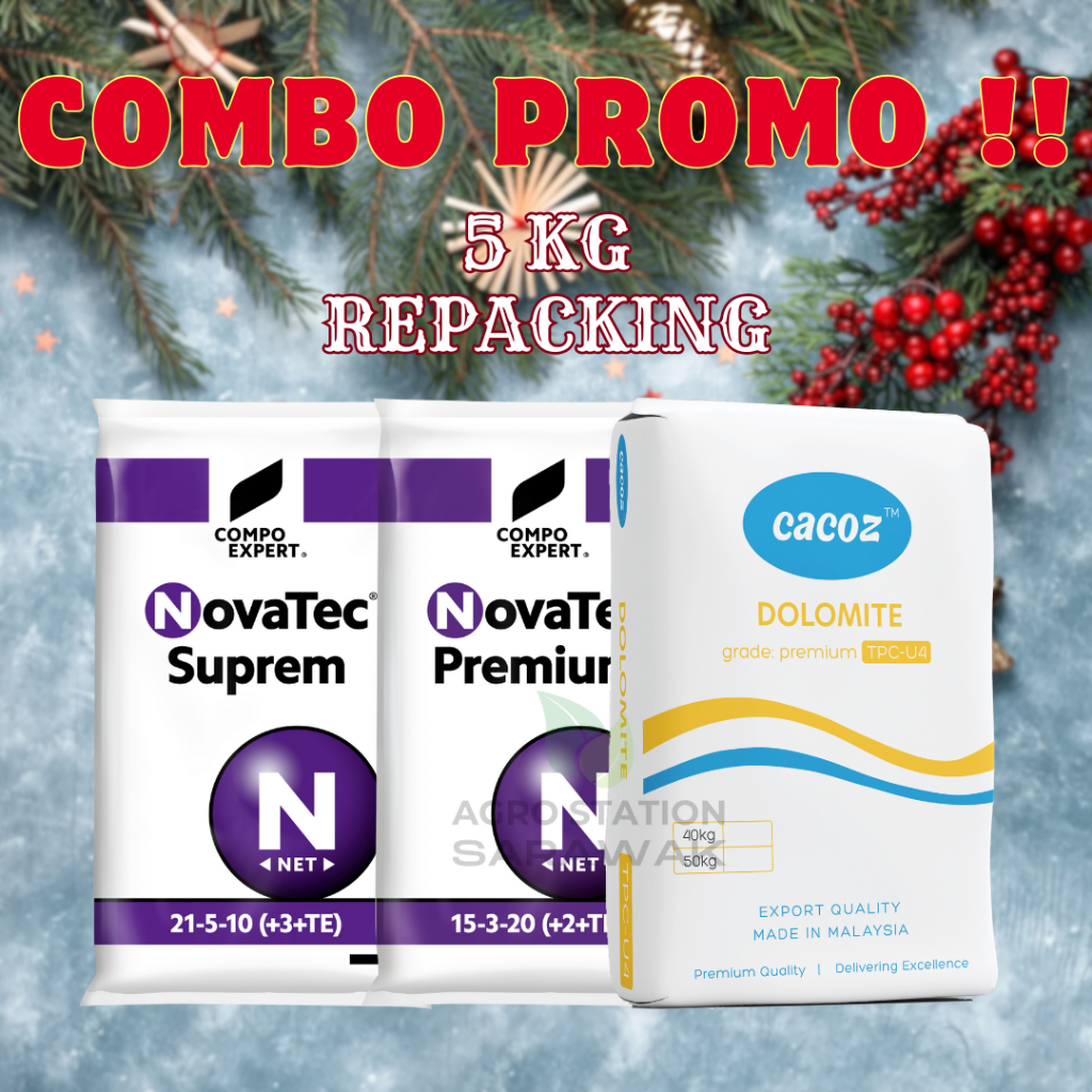 BAJA NOVATEC PREMIUM + SUPREM + DOLOMITE | 5KG REPACKING X3 | COMBO ...