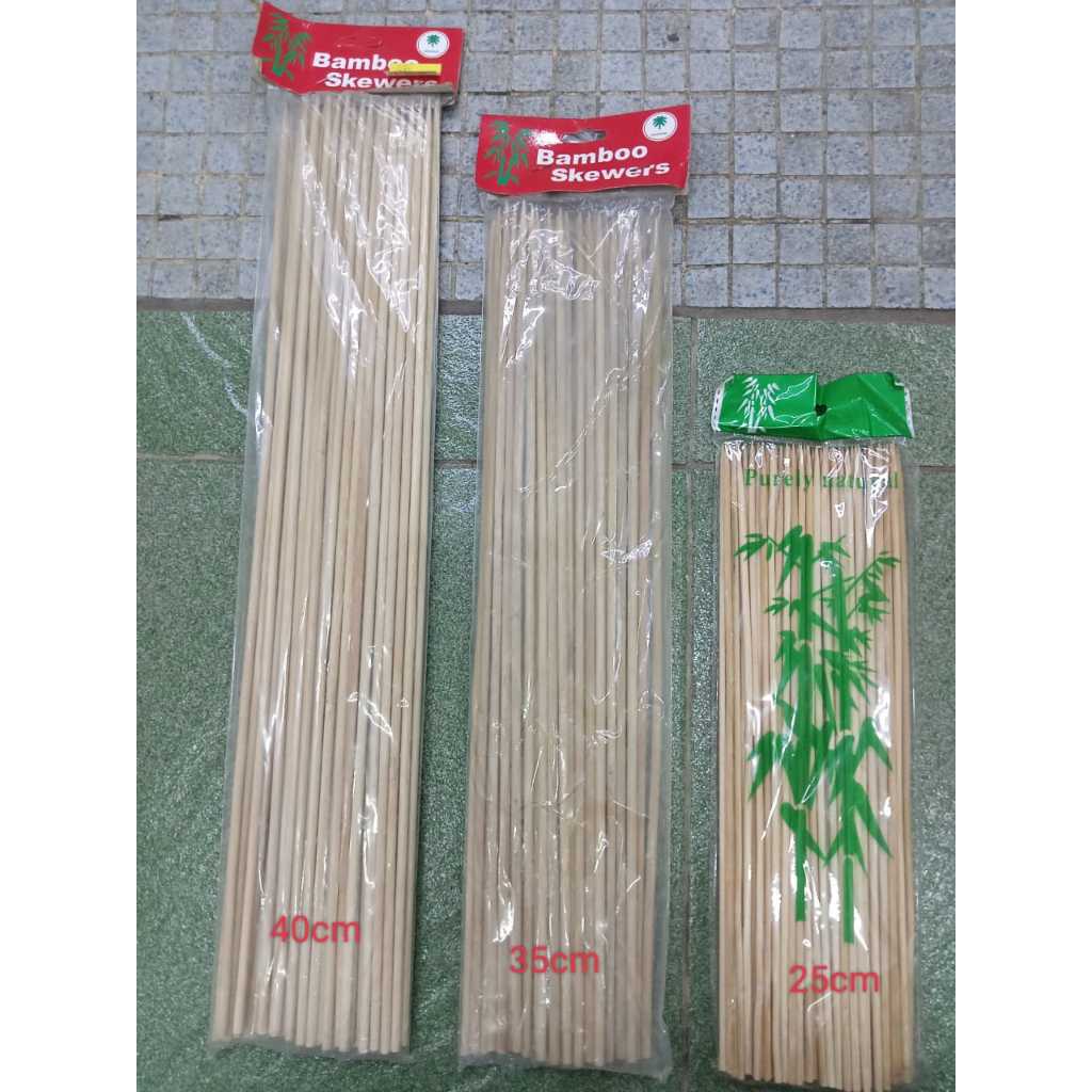 Batang Lidi Satay BBQ Stick Bamboo Skewers Kayu Cucuk Sate Buluh ...