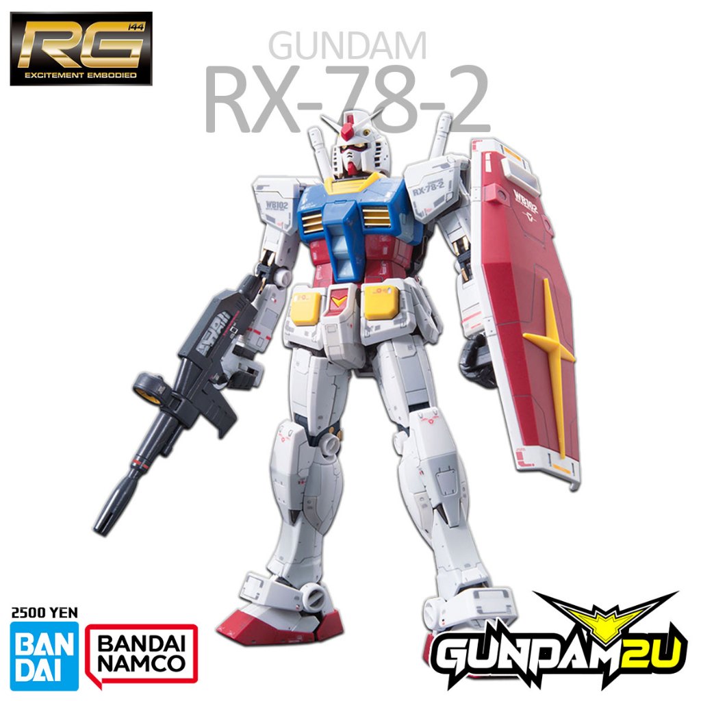 BANDAI RG 1/144 Gundam RX-78-2 - Real Grade 01 Gundam 0079 One Year War ...