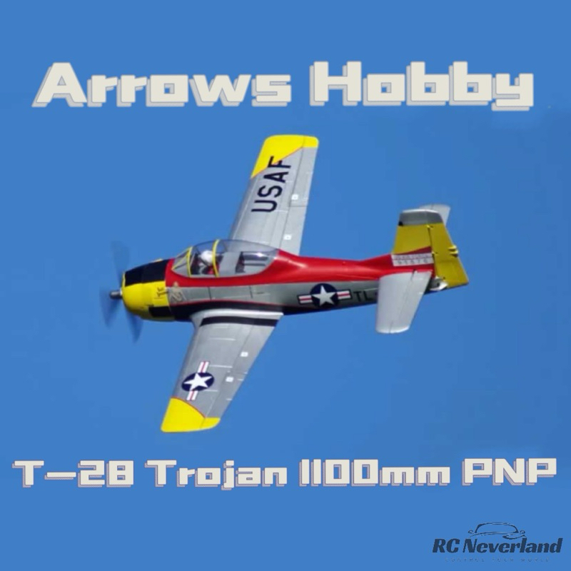 Arrows Hobby T-28 Trojan 1100mm PNP 3S Warbird RC Airplane Airplane ...