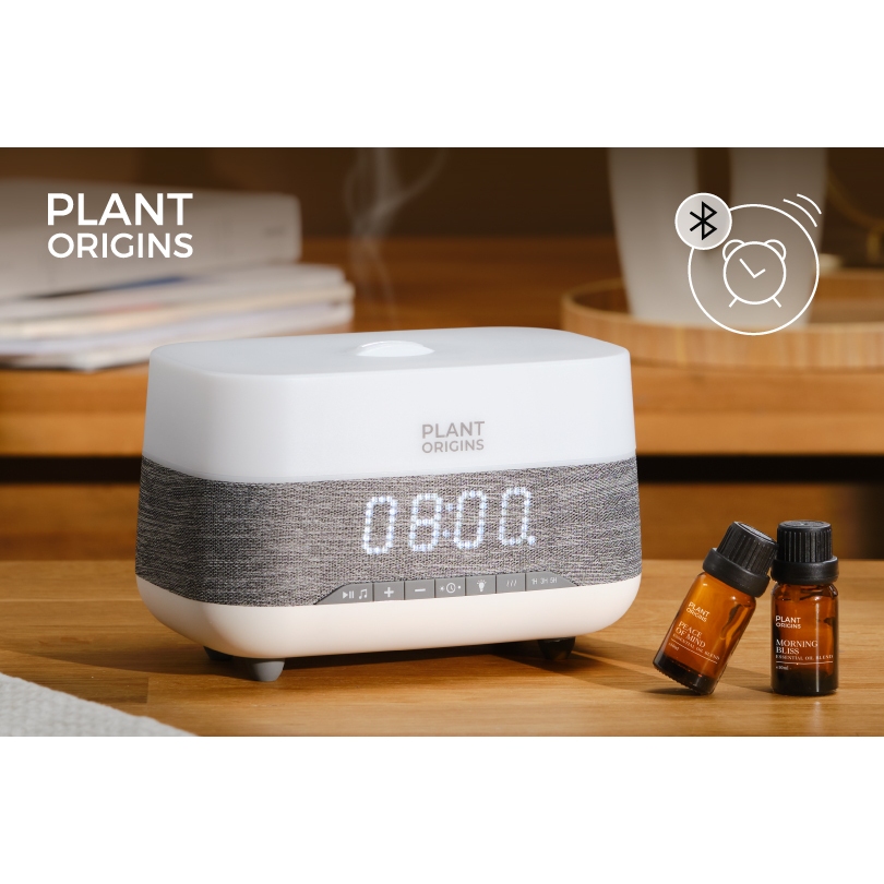 Plant Origins Aromatherapy Bluetooth Clock Diffuser (300ml) | Shopee ...