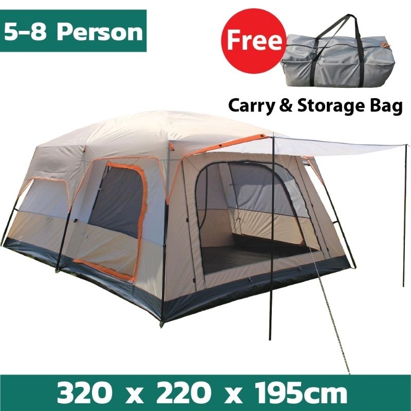 Khemah besar Big camping tent waterproof Kemah murah Large camping tent ...