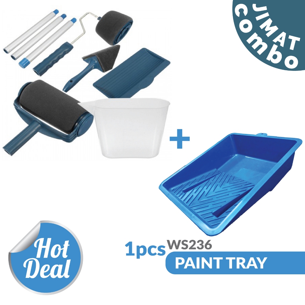 Smart Paint Roller Brush Set Diy Wall Paint Brush Roller Kit Alat ...