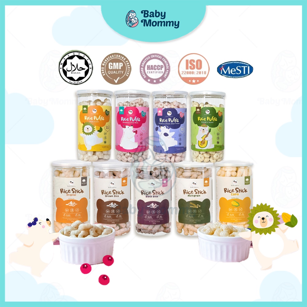 🇲🇾Ready Stock Double Happiness Rice Puff & Rice Stick Kids snacks Kids ...
