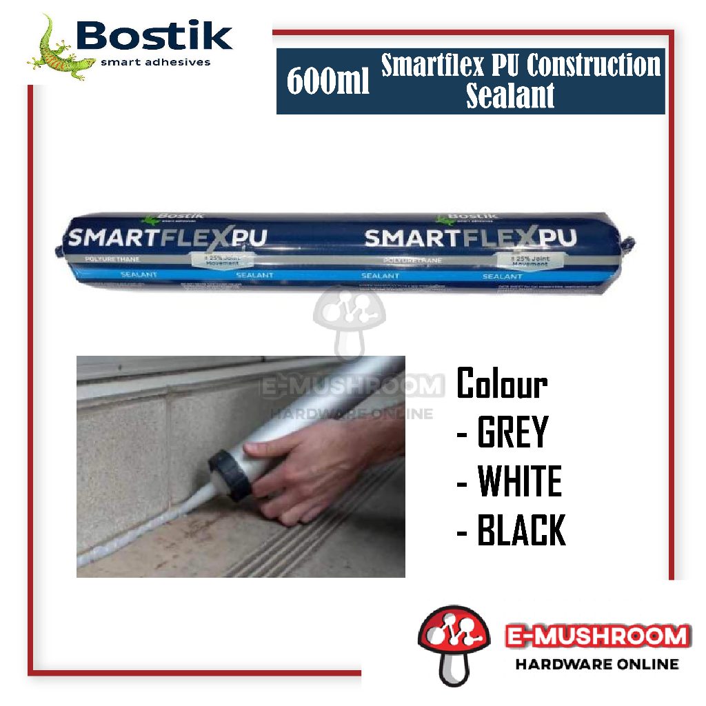 Bostik Smartflex PU Construction Sealant (600ml) - General Purpose, One Component, Polyurethane ...