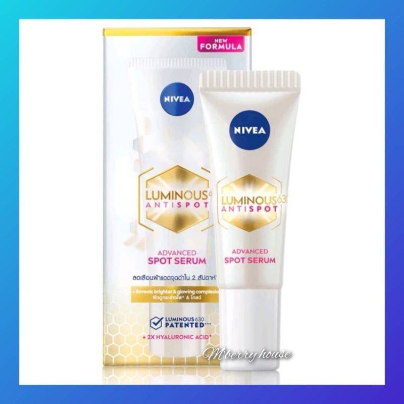 NIVEA LUMINOUS 630 SpotClear Intensive Treatment Serum 10ml | Shopee ...