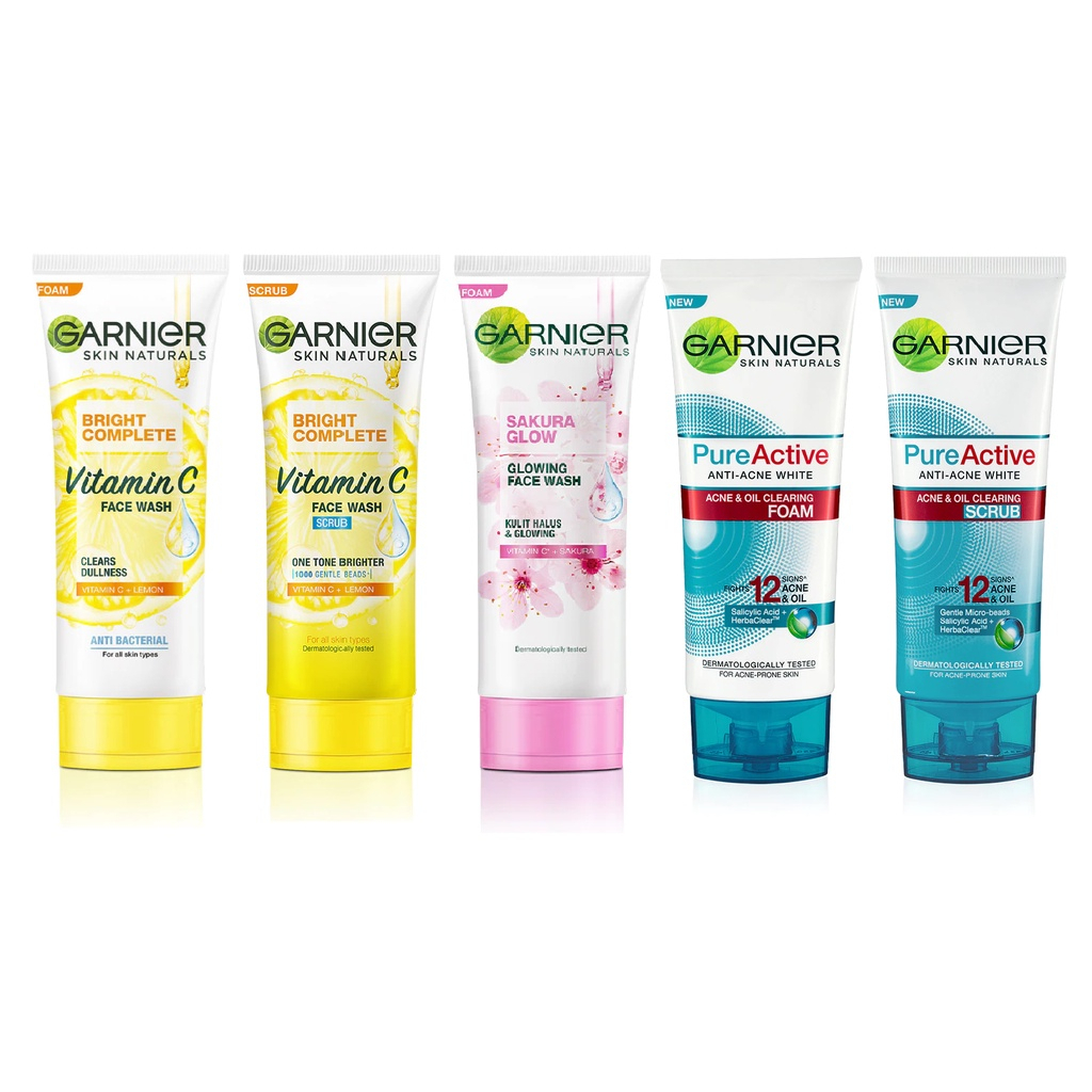 Garnier women Facial Wash/Scrub Foam 100ml & 150ML | Shopee Malaysia
