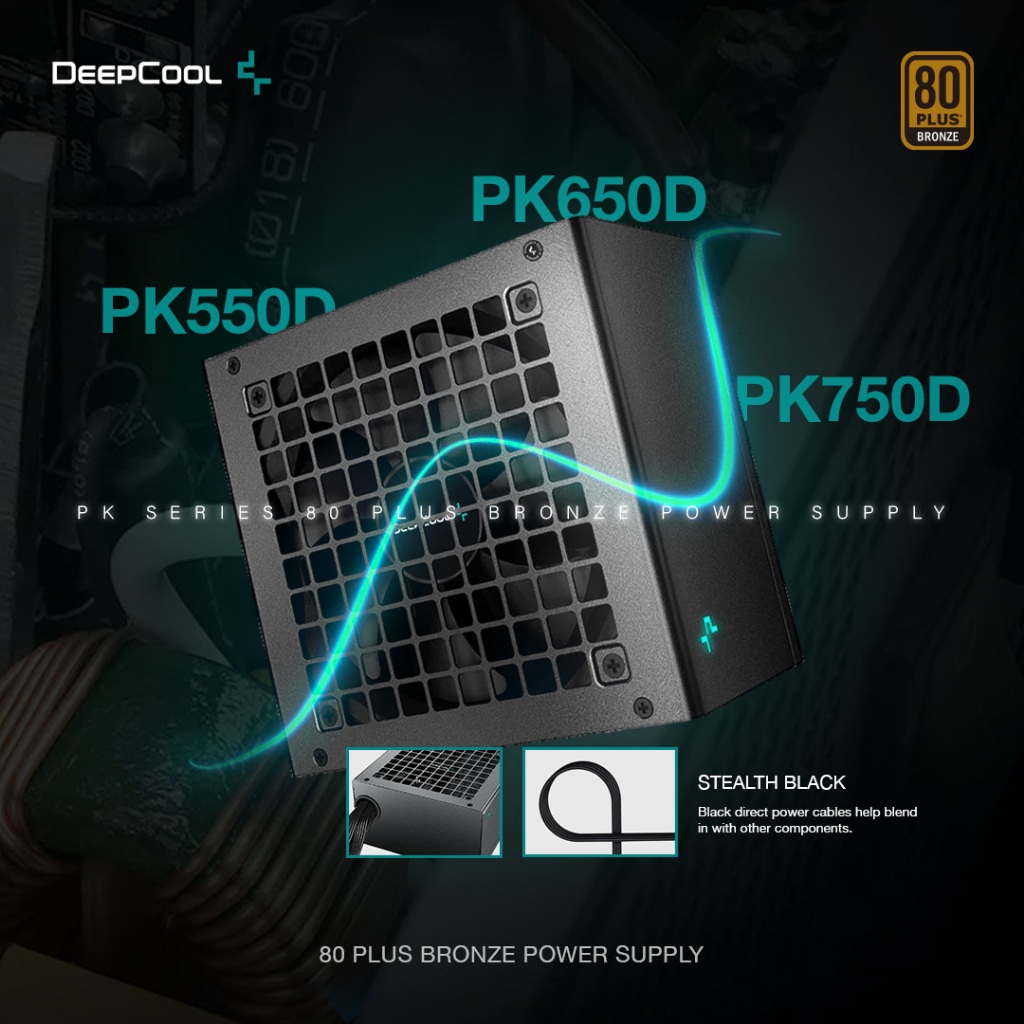 # DeepCool PK-D Series [PK550D/PK650D/PK750D] 80+ Bronze Non Modular ...