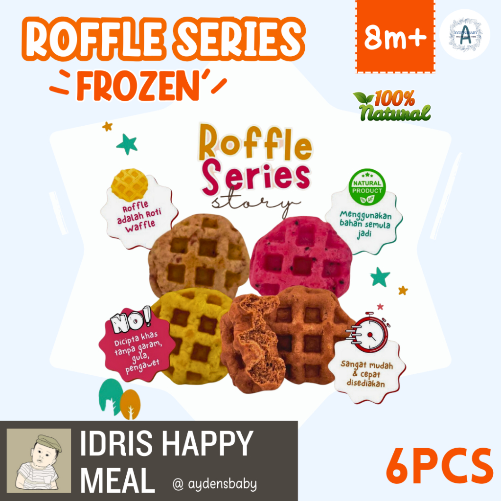 IDRIS HAPPY MEAL - FROZEN ROFFLE ROTI WAFFLE 8MONTH+ [READY STOCK ...