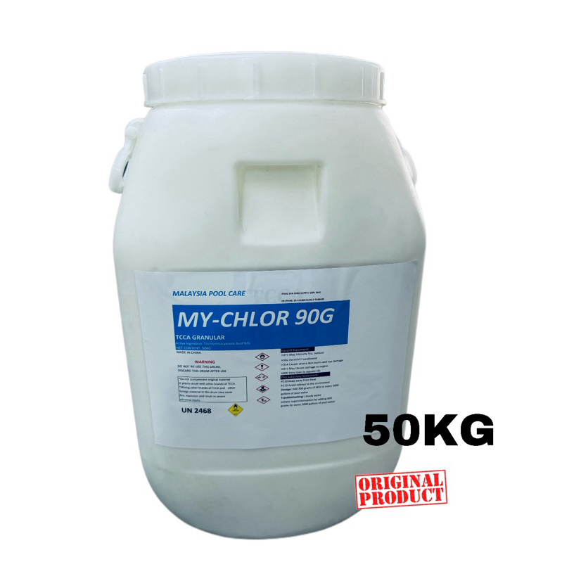 Chlorine MY-CHLOR 1 Tub 50kg TCCA 90% Chlorine Powder / Granules For ...