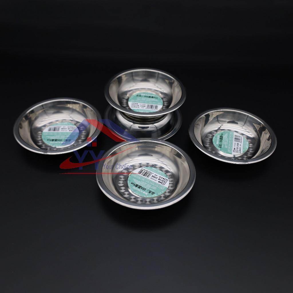 Stainless Steel Small Plate ( 8CM/9CM/10CM ) Seasoning plate/ Sauce ...