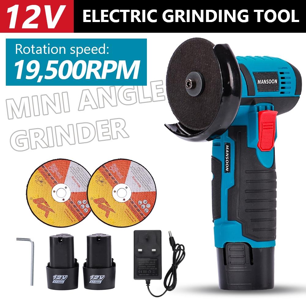 NEW 100% Mini 12V Electric Angle Grinder Handheld Cutter for Cutting ...