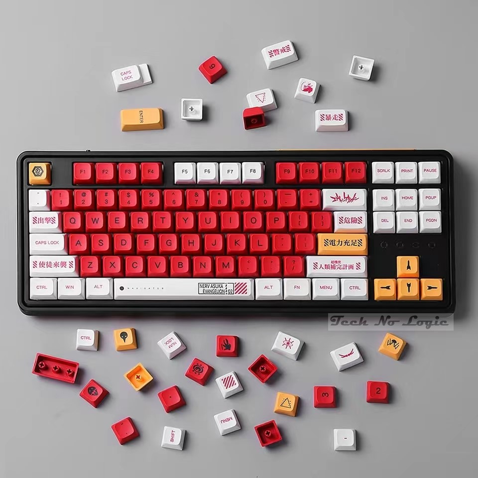[KL STOCK] EVA 02 Evangelion 02 XDA Profile PBT Keycap Dye Sublimation ...