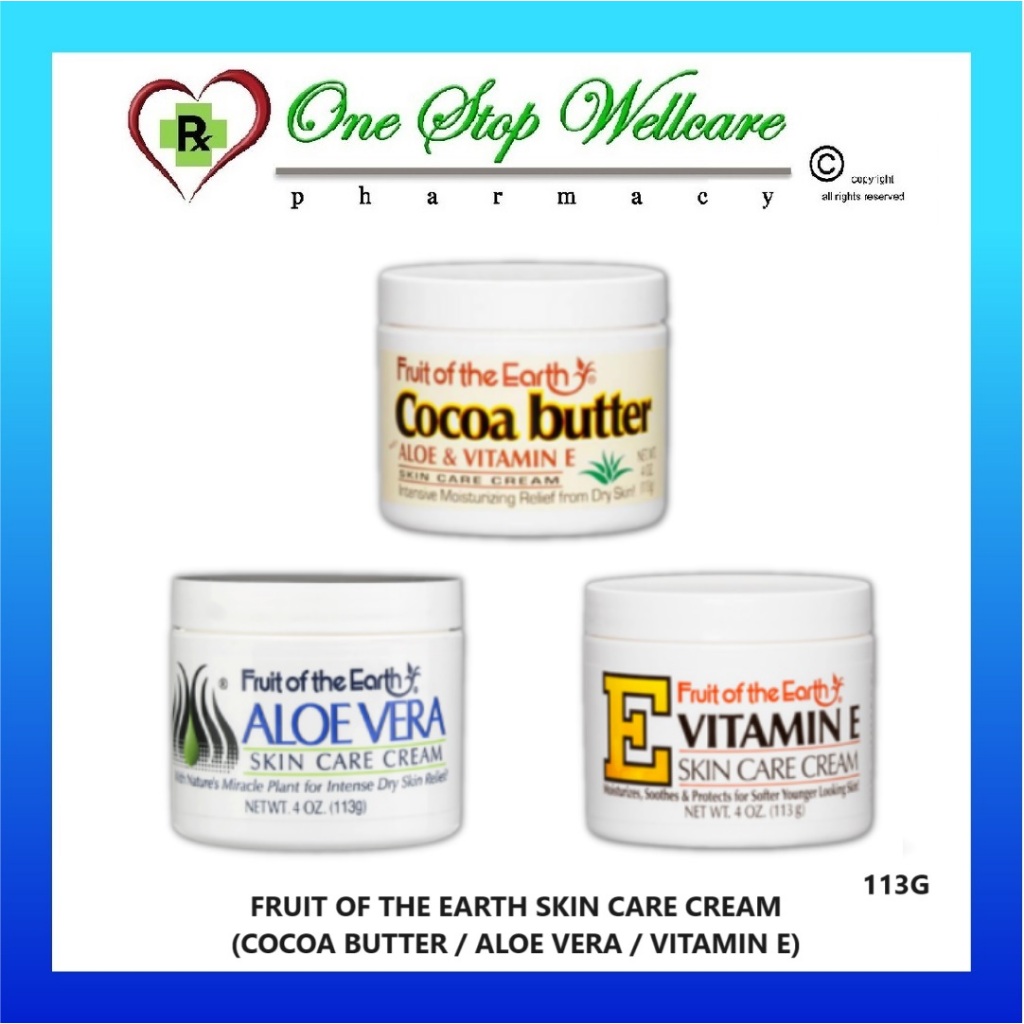 FRUIT OF THE EARTH SKIN CARE CREAM (COCOA BUTTER / ALOE VERA / VITAMIN ...