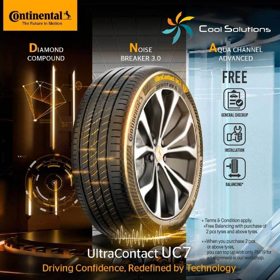 CONTINENTAL ULTRA CONTACT UC7 185/55R16; 195/50R16; 205/60R16; 215/45R17; 215/55R17; 225/55R17 ...
