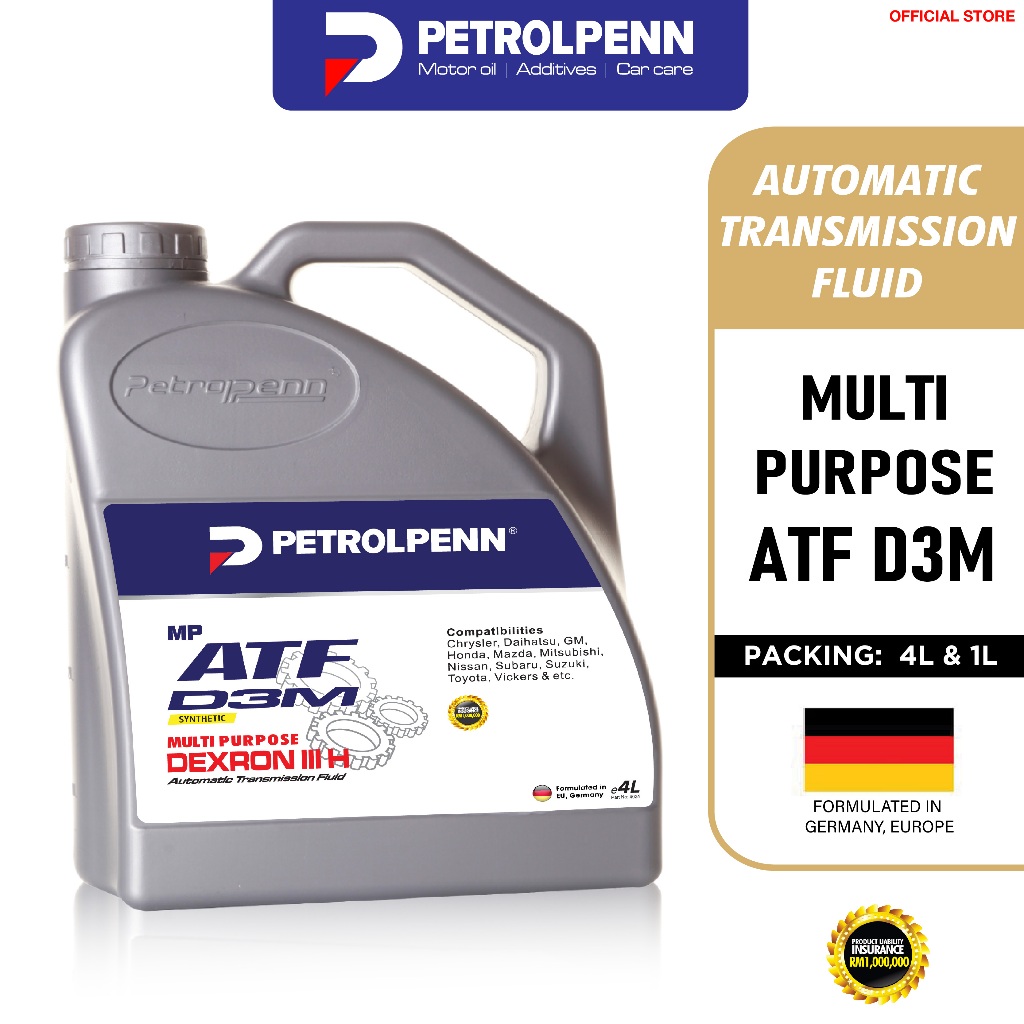 PETROLPENN MP ATF D3M (1L/4L) Fluid Synthetic | Shopee Malaysia