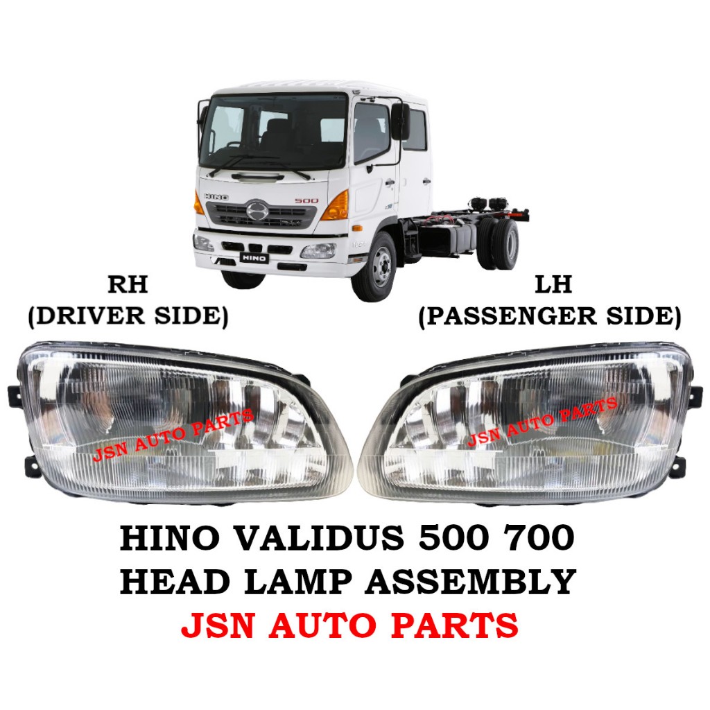 J111S08 HINO 500 700 LORRY TRUCK HEAD LAMP ASSY LAMPU BESAR | Shopee ...