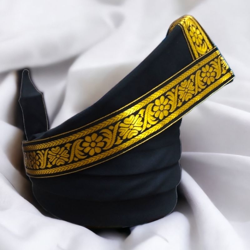 Tanjak / Tengkolok Silat Hitam Songket | Shopee Malaysia