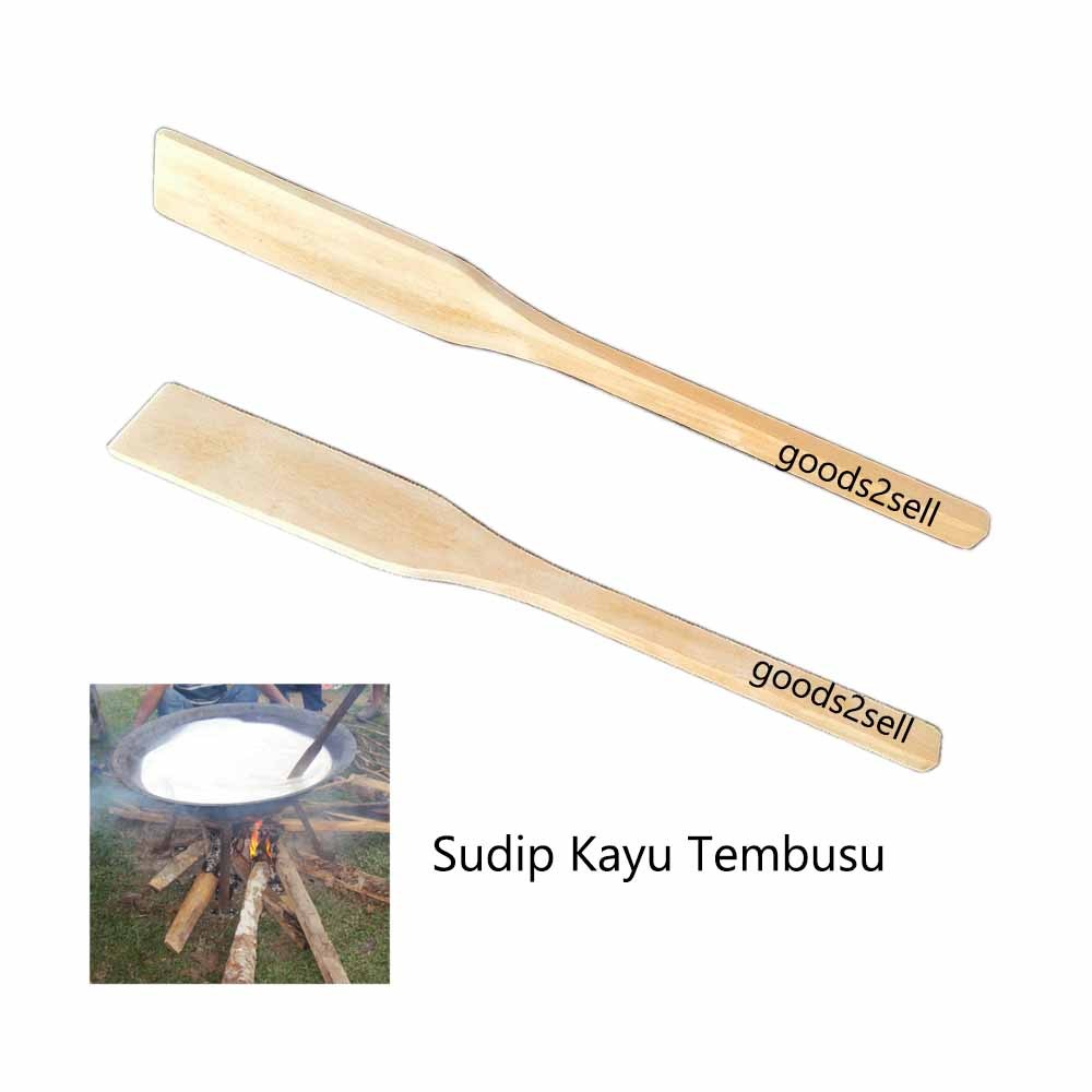 Sudip Sampan Kayu Dodol Wood Stirrer Spatula (4 Kaki) Kayu Tembusu ...