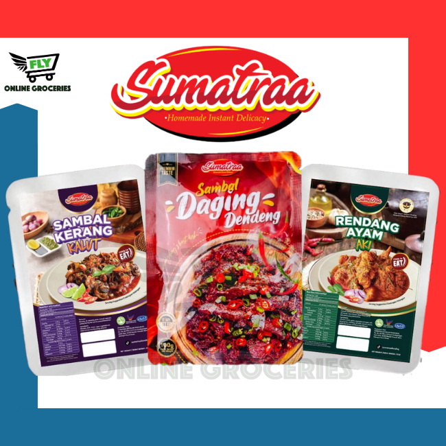 [Produk Muslim] : Sumatraa Ready To Eat Sambal Daging Dendeng/Ayam ...