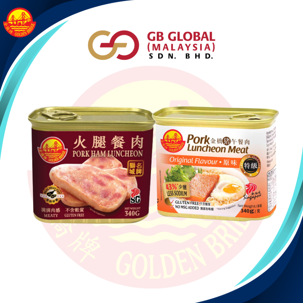 [现货] 金桥牌火腿餐肉340g & 原味午餐肉 340g FREE 2 cans sardines | Shopee Malaysia