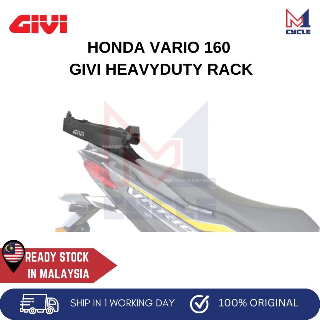 GIVI HEAVYDUTY SPECIAL RACK HONDA VARIO 160 WITH STOPLIGHT | HONDA ...