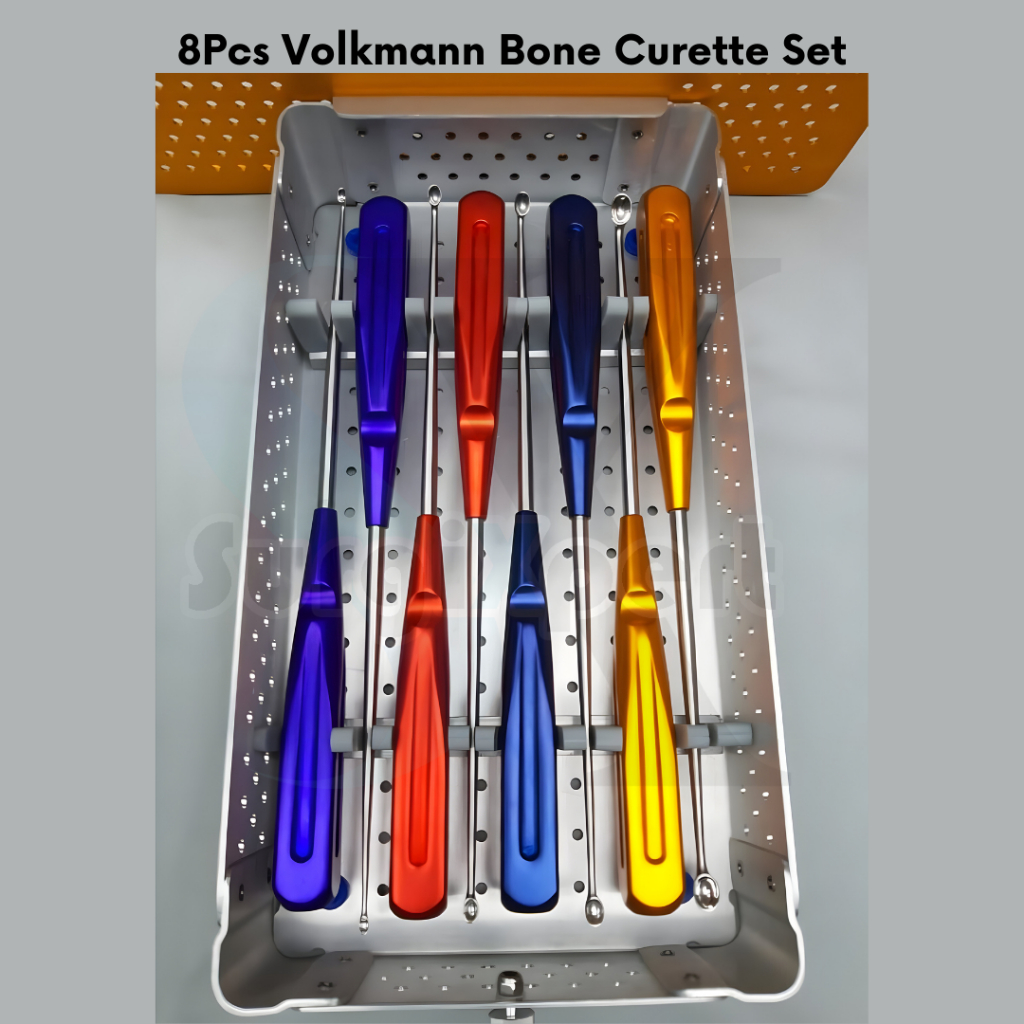#Surgical Instruments #American Rainbow #Cervical Curettes 8 Pcs Set ...