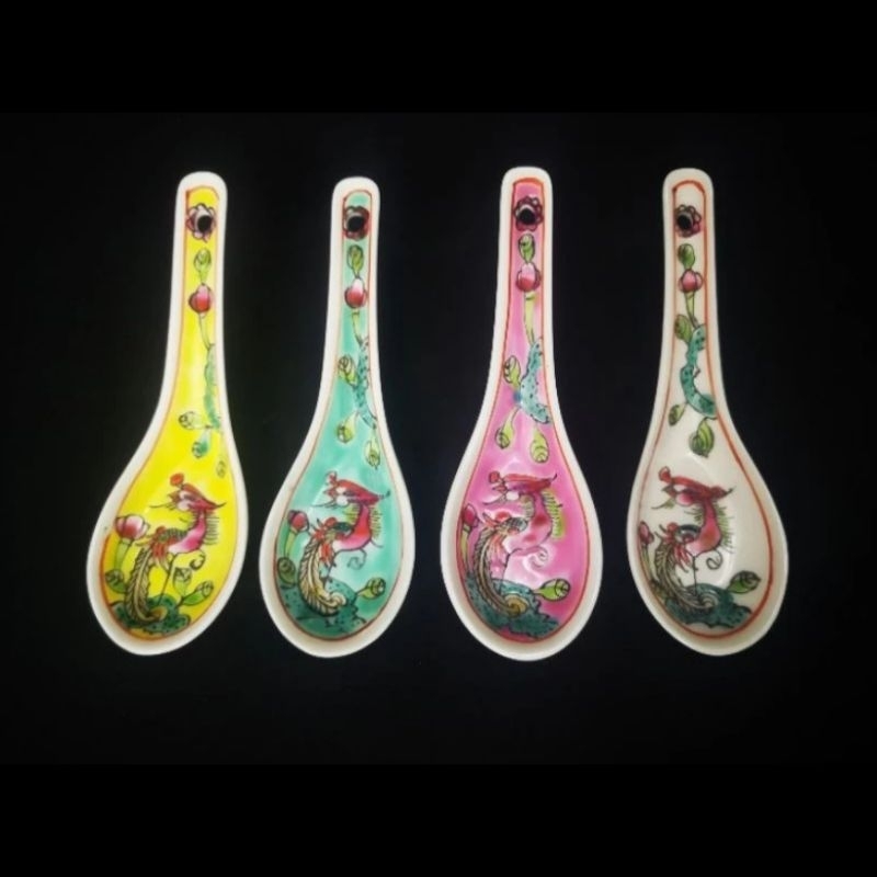 Beautiful Peranakan Nyonya Nonya Design Assorted Dinner Spoon ...