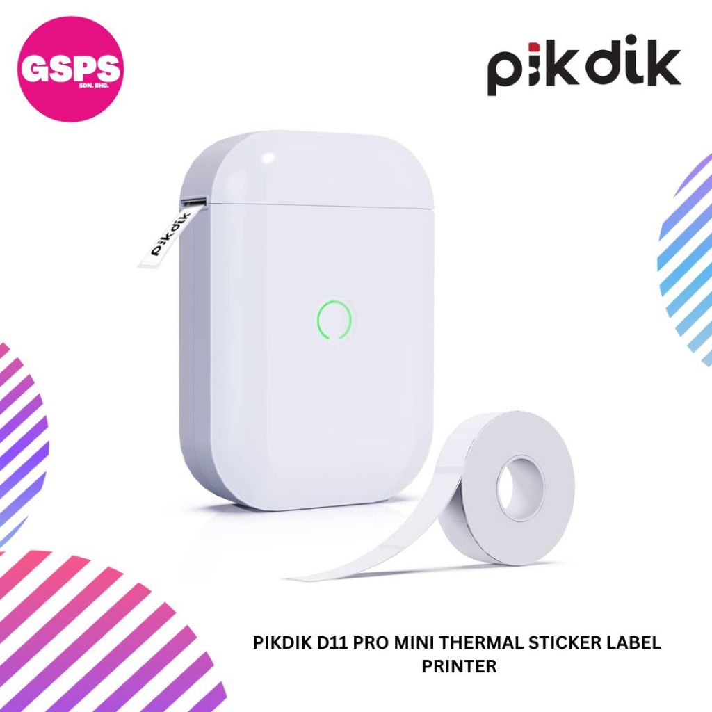 PIKDIK D11 pro mini thermal sticker label printer | Shopee Malaysia