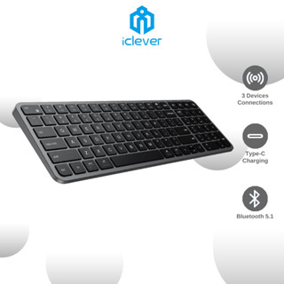 iClever BK20 Bluetooth Keyboard, Wireless Keyboard with Numeric Keypad, Multi-Device ...
