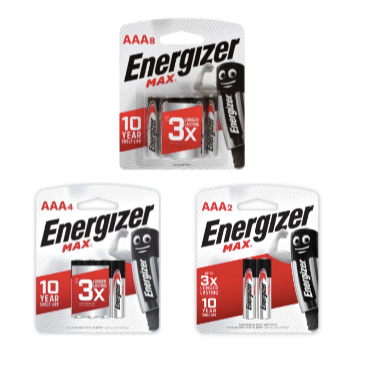 Energizer Max AAA Batteries 2pcs/4pcs/8pcs | Shopee Malaysia