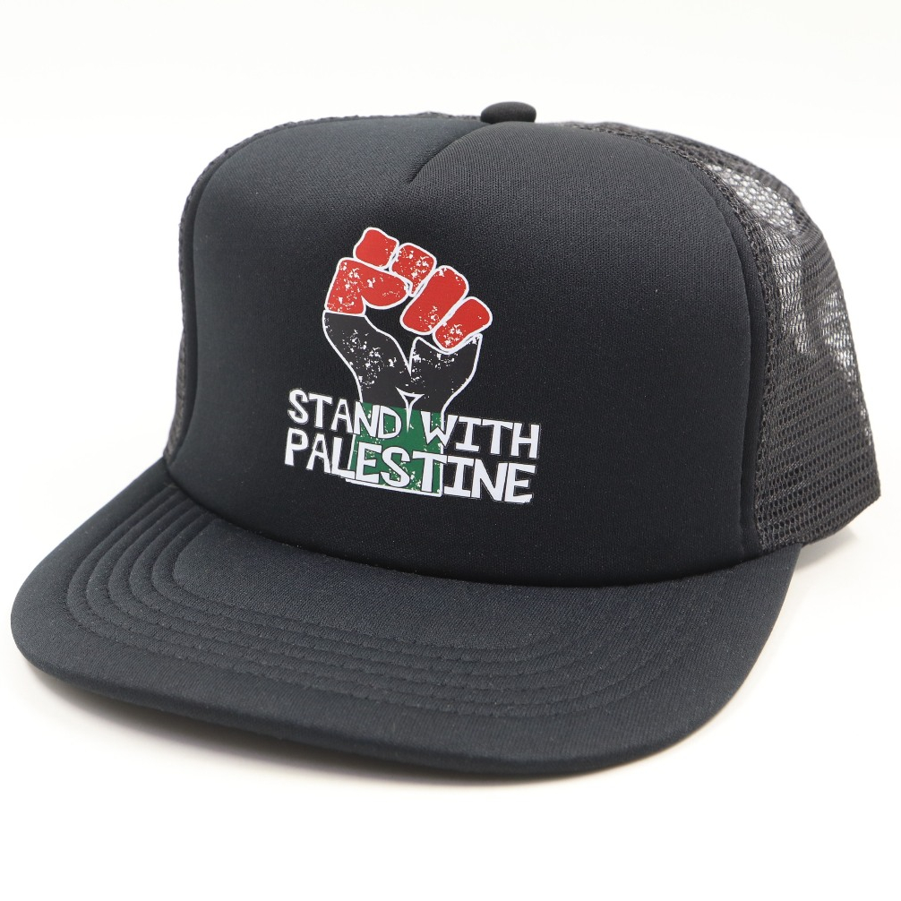 Palestine Topi Jaring Hitam Trucker Snapback Caps Basic Cap Jaring ...