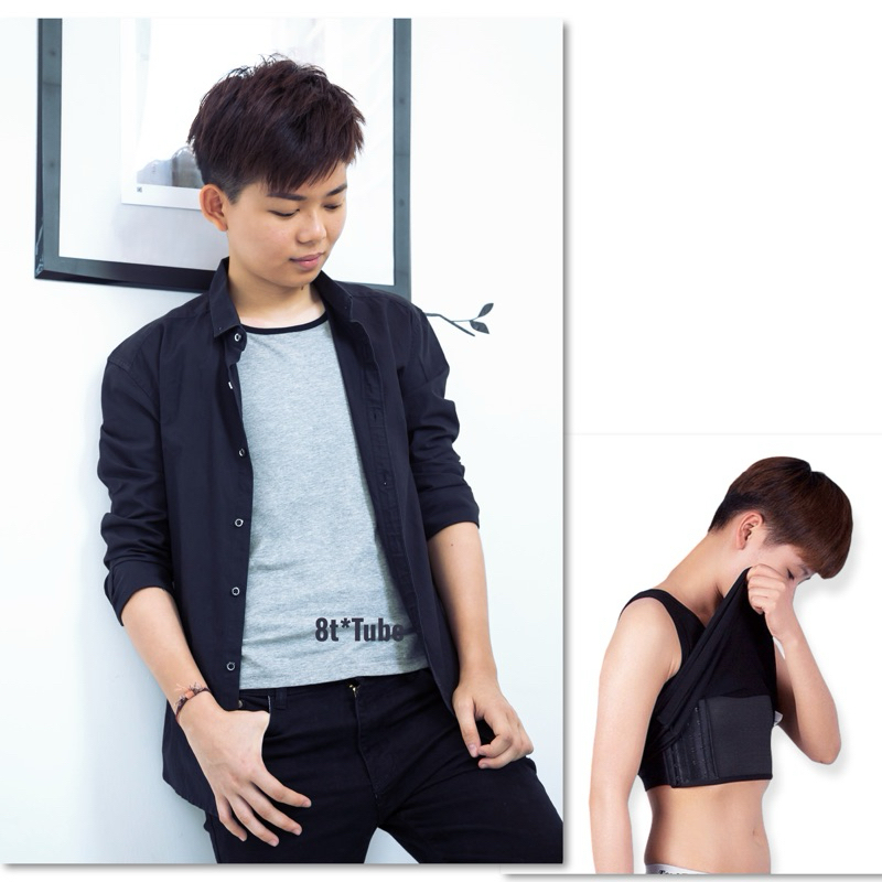 [FREE GIFT] (S-5XL) 20cm Bandage Extra Tight Extra Flat Singlet Binder ...