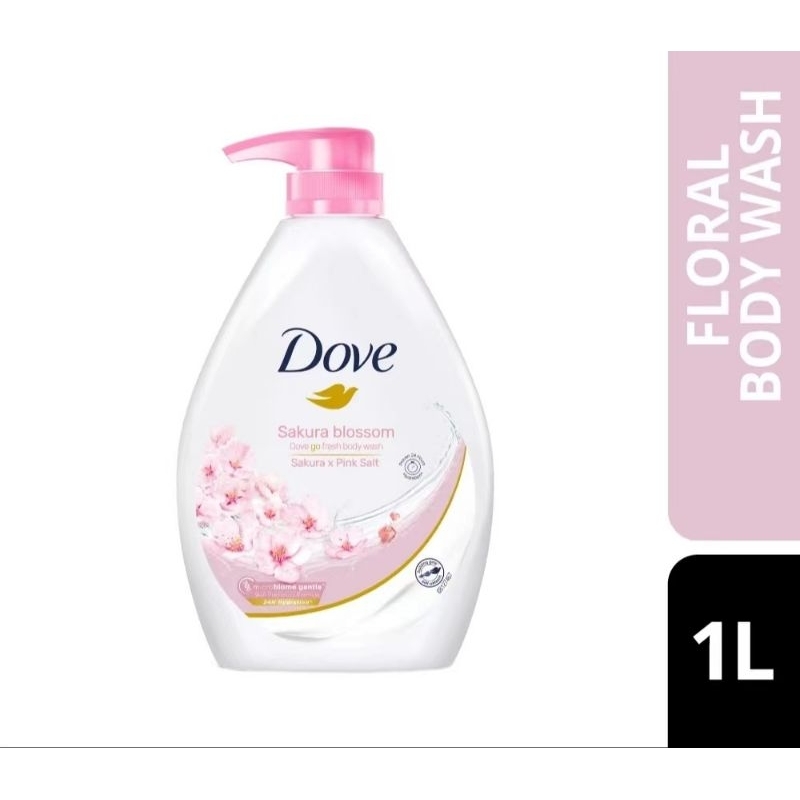 DOVE Sakura Blossom Shower Gel 1L | Shopee Malaysia