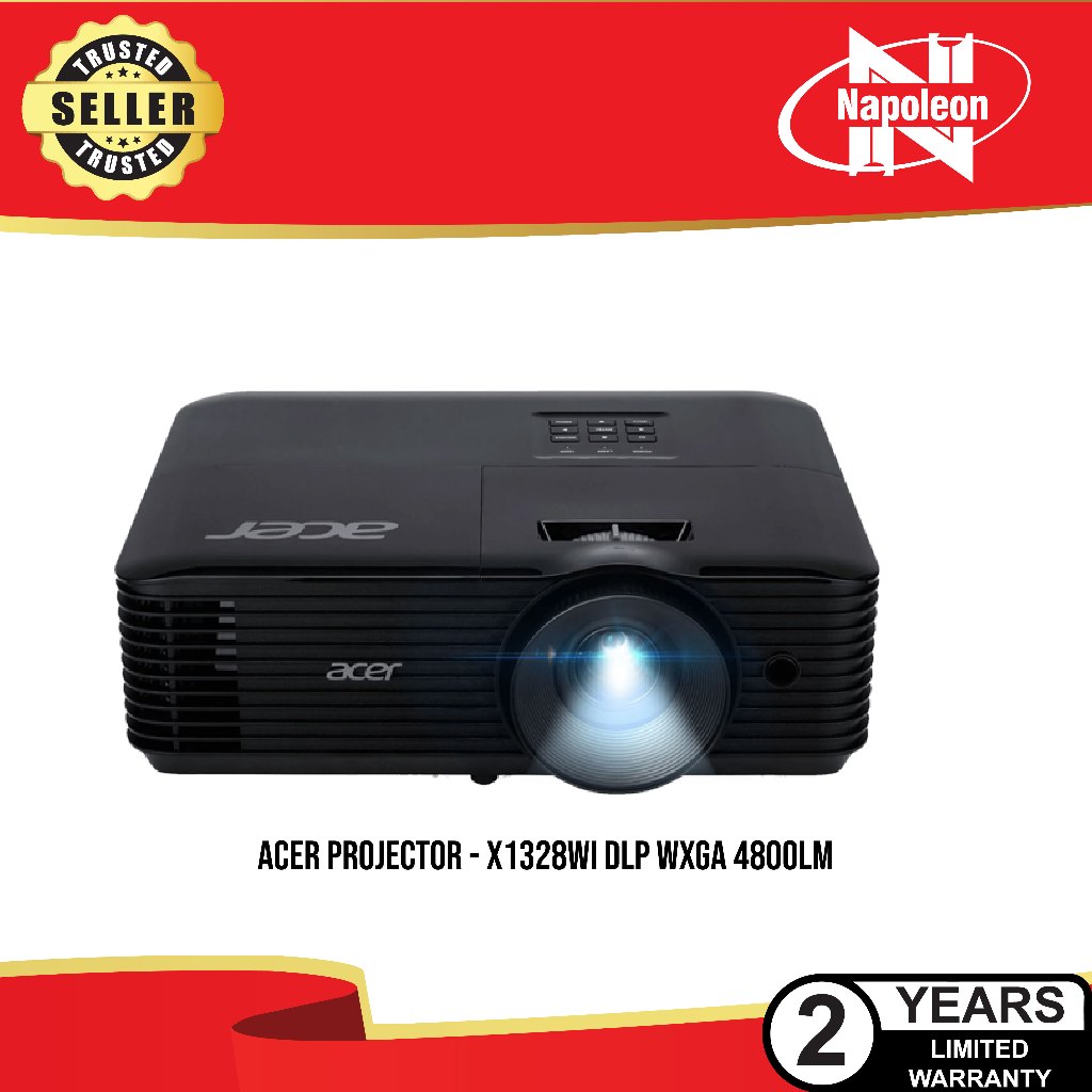 ACER PROJECTOR - X1328WI DLP WXGA 4800Lm (1280X800,VGA,HDMI,AUDIO IN ...