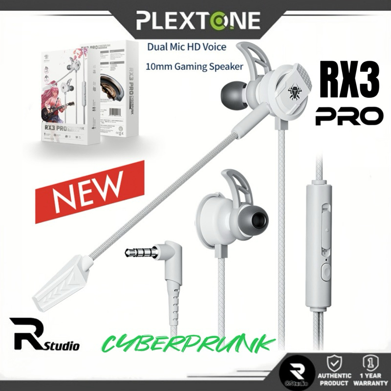 24HR Ship!🇲🇾[Ready Stock] PLEXTONE RX3 PRO Cyberprunk PUBG Gaming Earphone Bass (3.5mm) | Shopee ...