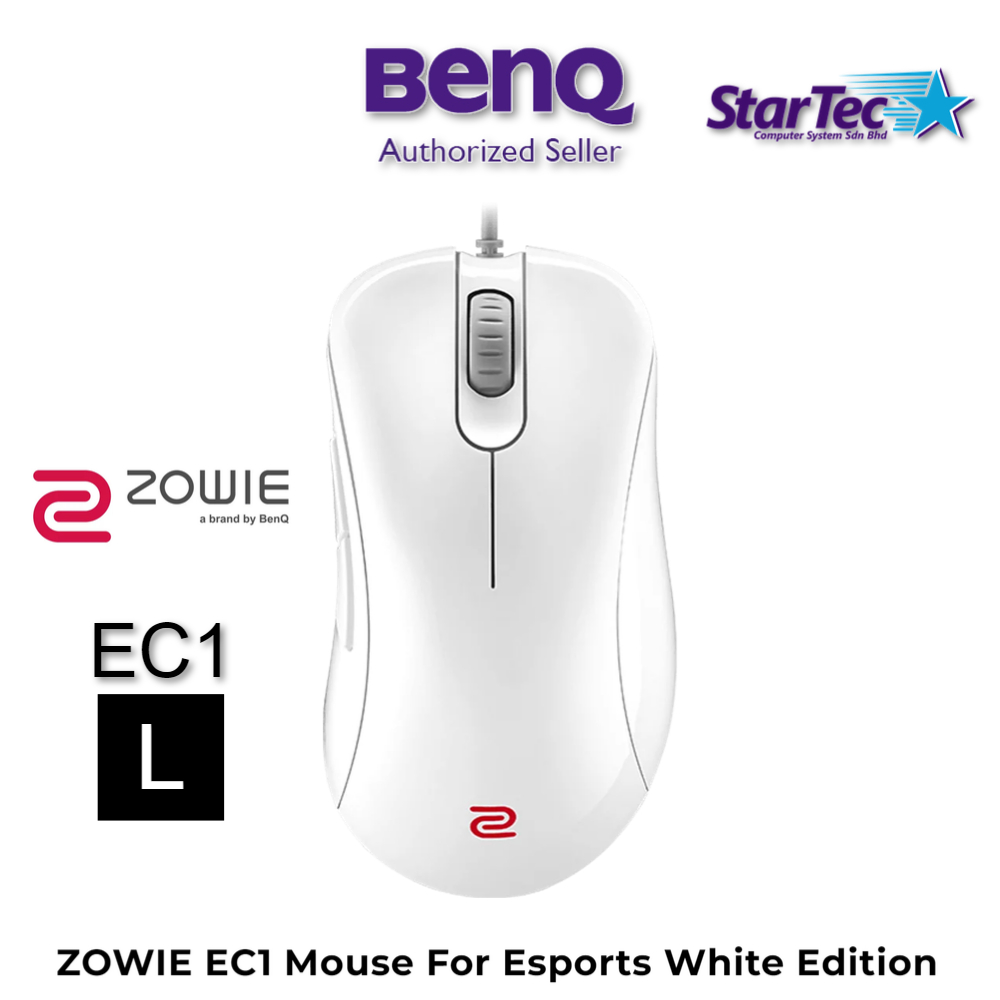 BenQ ZOWIE EC1 Large Esports Gaming Mouse (White) | Shopee Malaysia