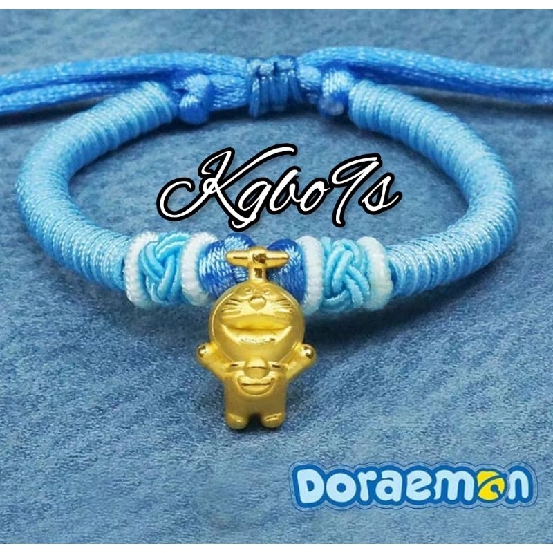 100% Authentic 999 Gold (with certificate) DORAEMON Golden Charm ...