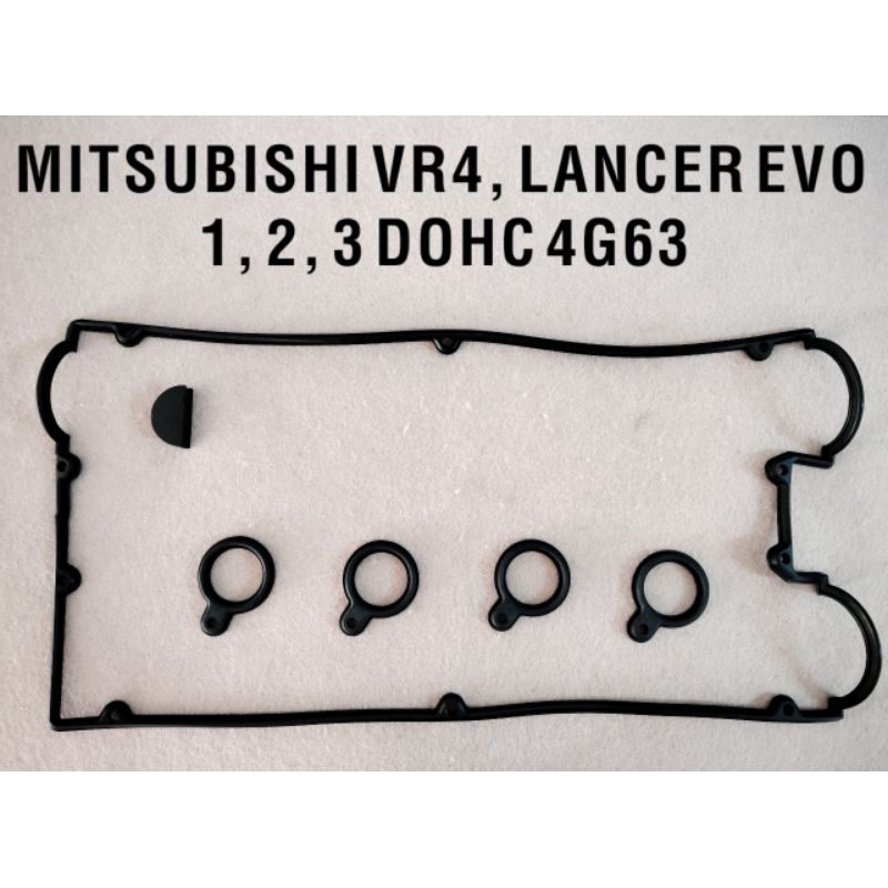 VALVE COVER GASKET SET MITSUBISHI VR4 2.0 DOHC, LANCER EVO 1, 2, 3 4G63 ...