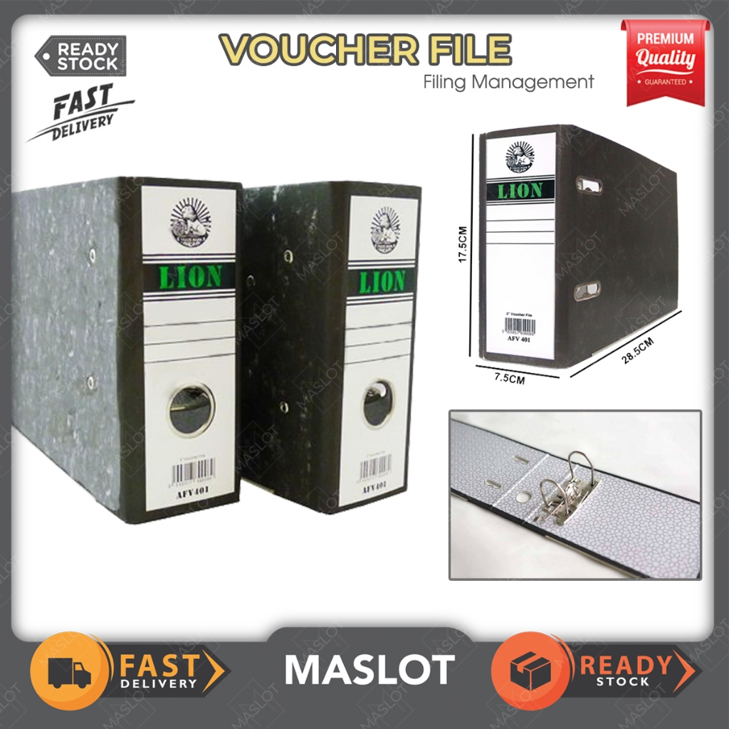 3" Voucher Arch File 3 Inch (75mm) Fail Baucar 3 inch - For receipts or ...